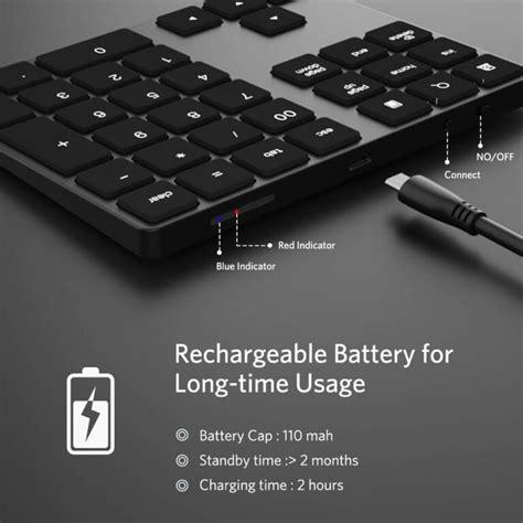 Premium Wireless Keypadnumber Pad Bluetooth Rechargeable Gadget Centre Premium Wireless Keypadnumber Pad Bluetooth Rechargeable Gadget Centre