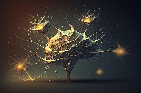 Premium Ai Image Brain Neural Network Neural Network Concept In Activity Digital Illustration Ai
