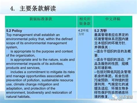 Iso14001 2015标准解读培训教材ppt 体系管理 知乎