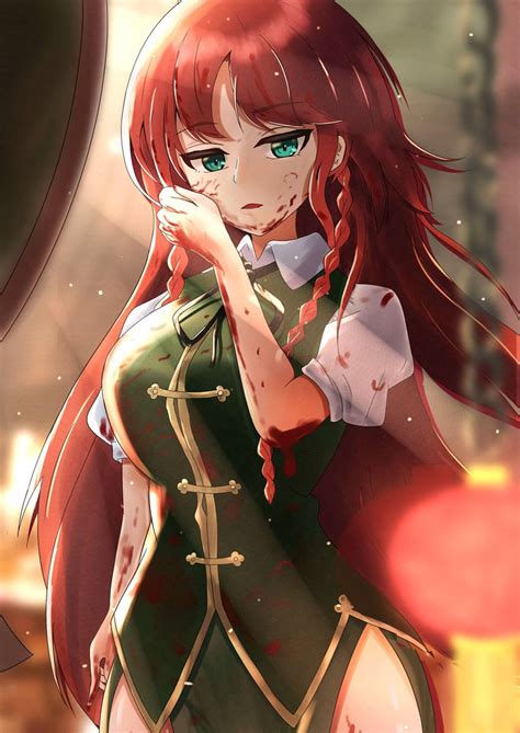 Hong Meiling Touhou Drawn By Chirihouki Danbooru