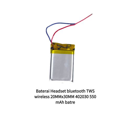 Jual Baterai Headset Bluetooth Tws Wireless 20mmx30mm 402030 550 Mah Batre Shopee Indonesia
