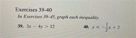 solved exercises 39 40 in exercises 39 45 graph each