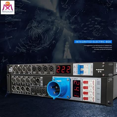 6 way line array amplifier sound box power controller professional high power audio signal