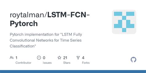 Github Roytalmanlstm Fcn Pytorch Pytorch Implementation For Lstm