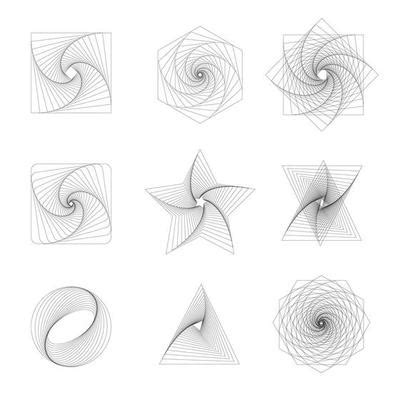 Random Geometric Vector Art Icons And Graphics For Free Download