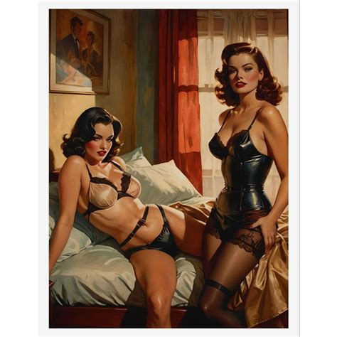 Vintage Lesbians In Lingerie Etsy