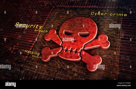 Cyber Crime Security Breach Hacking Computer Protection Piracy And