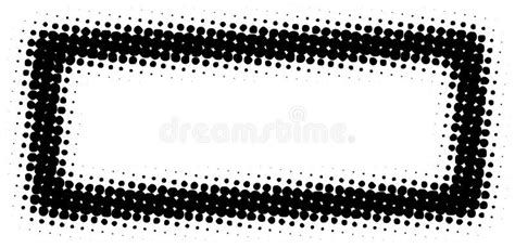 Rectangular Dot Matrix Border Stock Vector Illustration Of Abstract