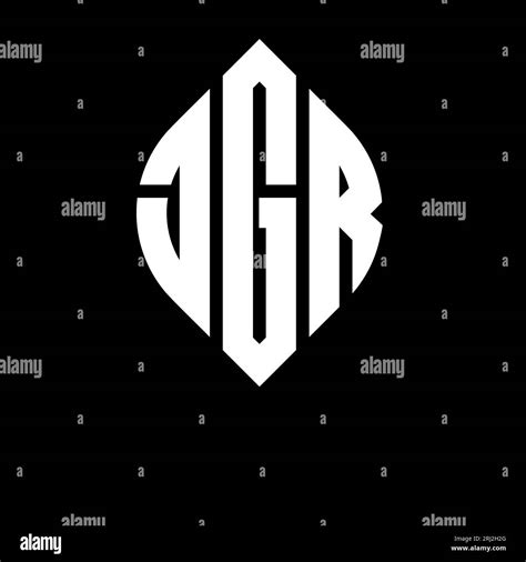 Jgr Circle Letter Logo Design With Circle And Ellipse Shape Jgr Ellipse Letters With