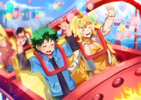 A Fun Six Flags Date Midoriya X Yang By Theycallmejds On Deviantart