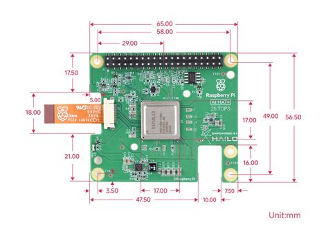 Raspberry Pi Ai Hat 26 Tops Integrovaný Akcelerátor Hailo 8l Hailo