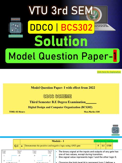 ddco model paper 1 solution pdf central processing unit logic gate