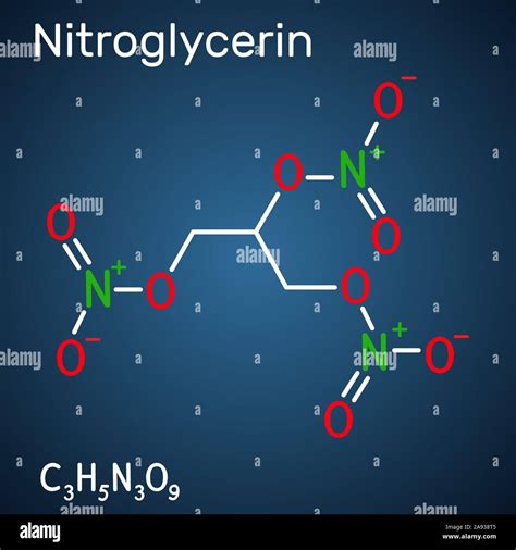 Chemistry Chemical Formula Nitroglycerin Stock Vector Images Alamy