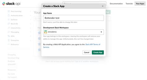 Slack Setup Bottender