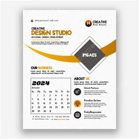 дизайн календаря компании по недвижимости на 2024 год рисунок Шаблон для скачивания на Pngtree