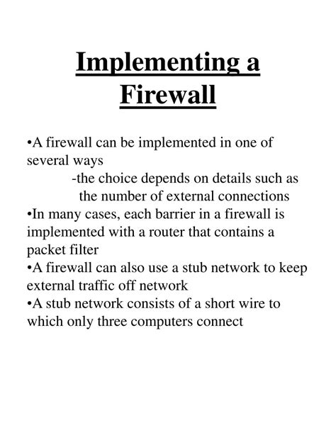PPT FIREWALL PowerPoint Presentation Free Download ID 5341898