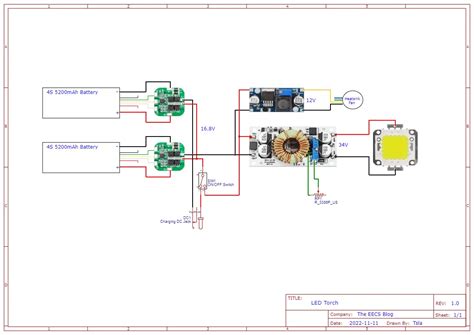 DIY Portable 100W LED Torch The EECS Blog