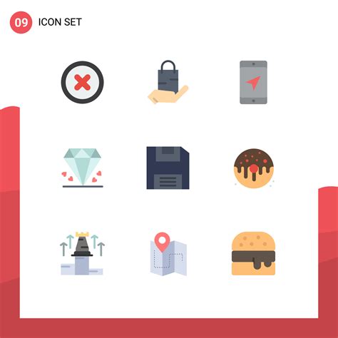 9 Flat Color Concept For Websites Mobile And Apps Floppy Mother Mobile Mom Diamond Editable