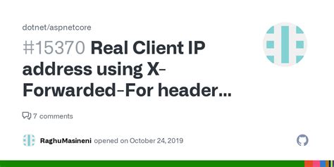 Real Client Ip Address Using X Forwarded For Header Issue · Issue