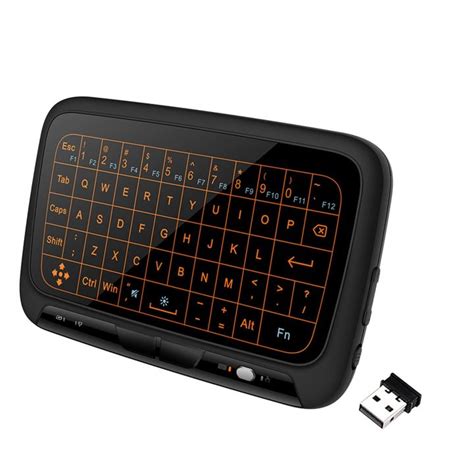 H18 2 4ghz Full Touchpad Wireless Backlight Qwert Keyboard Bd