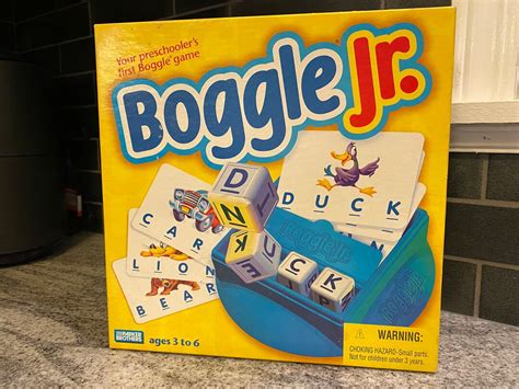 Boggle Jr Game A Preschool Learning Game Parker Brothers Boggle Game