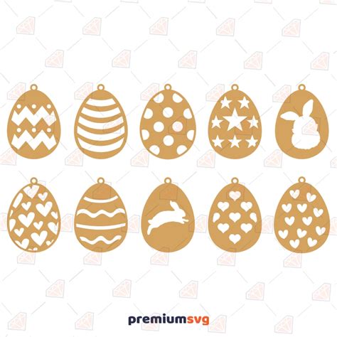 Easter Egg Laser Cut Svg Easter Eggs Ornaments Svg Premiumsvg