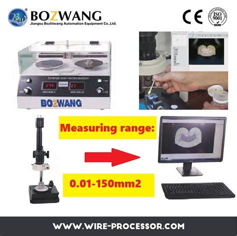 Bzw 33jm Semi Automatic Manual Desktop Terminal Cross Section Inspection Machine Terminal