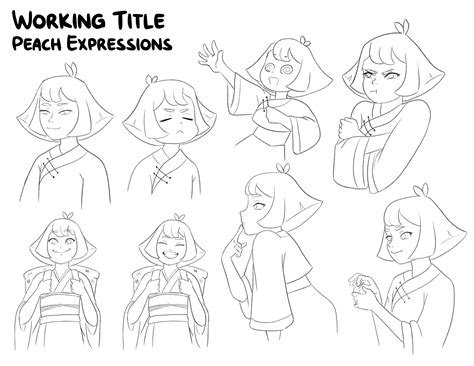 Mel Leonard Peach Character Design Process