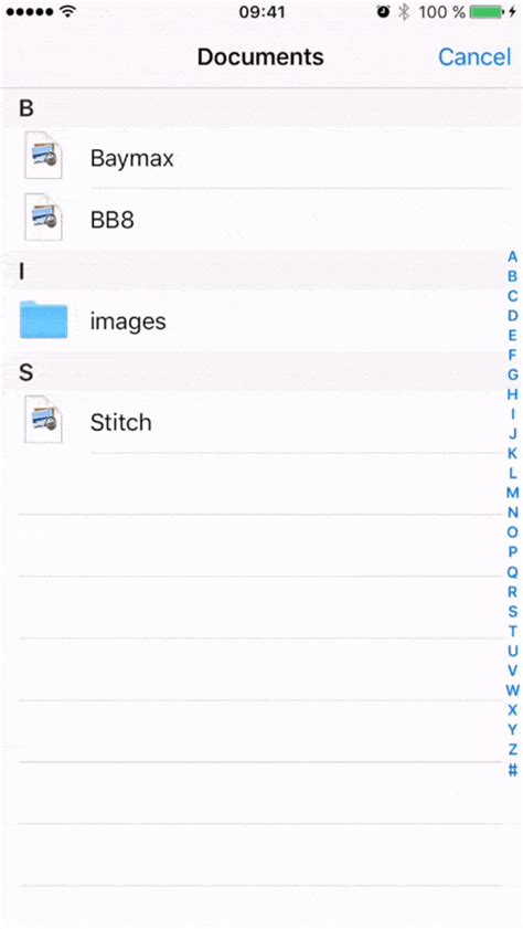 FileBrowser Finder Style IOS File Browser Written In Swift Mobintouch