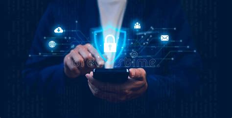 Cyber Security And Privacy Concepts To Protect Data Lock Icon And