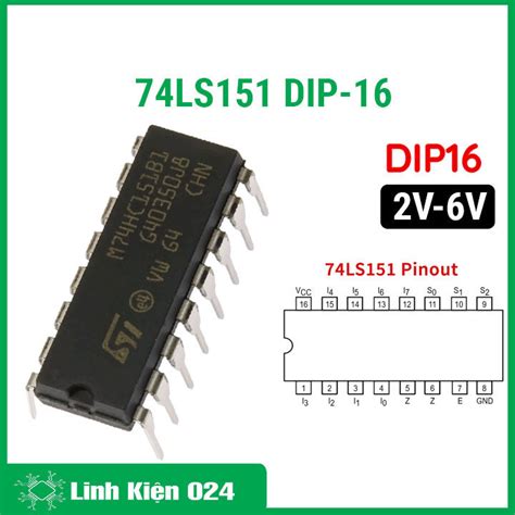 Ic Logic 74ls151 Dip16 Ghép Kênh Chọn Dữ Liệu 8 Sang 1 Lazadavn