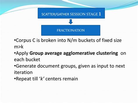 Ppt Scattergather A Cluster Based Approach For Browsing Large