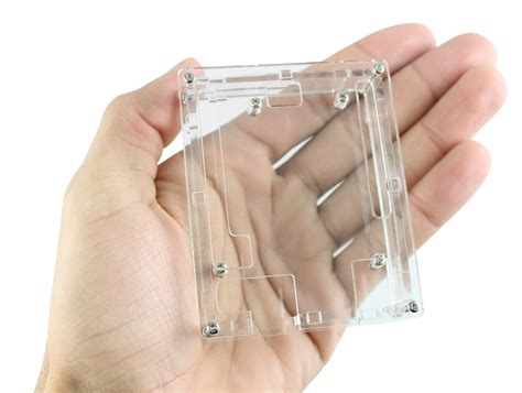 Case para Arduino Uno com Parafusos em Acrílico Transparente Usinainfo