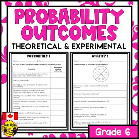 Listing Outcomes Textbook Exercise Corbettmaths Worksheets Library