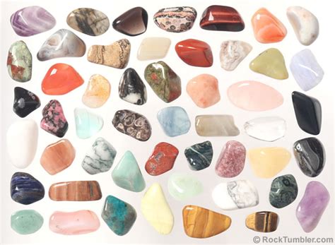 50 Different Semiprecious Tumbled Stones Collection