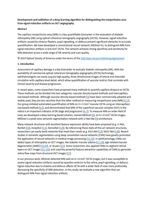 Development And Validation Of A Deep Learning Algorithm For Distinguishing The Nonperfusion Area