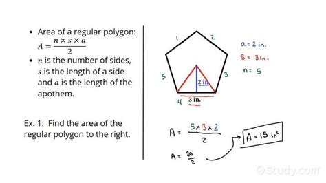 How To Find The Area Of A Regular Polygon Geometry