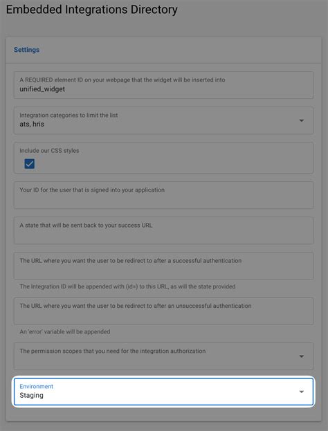 Set Environments For Your Unifiedto Workspace