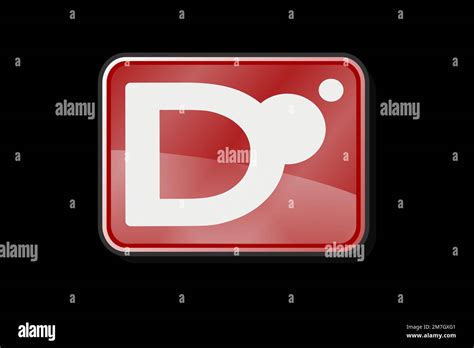 D Programming Language Logo Black Background Stock Photo Alamy