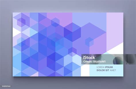 추상적인 기하학적 배경 3d 큐브와 육각형의 투명한 패턴 3d 벡터 일러스트레이션 입방체에 대한 스톡 벡터 아트 및 기타 이미지 입방체 육각형 패턴 Istock