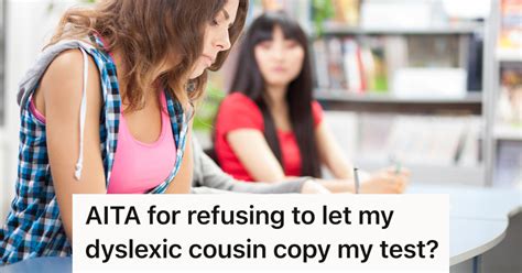 Babe Refuses To Help Her Dyslexic Cousin Cheat On A Test So Now She Faces Family Backlash