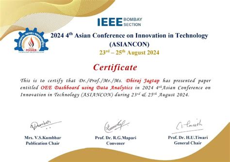 Dhiraj Jagtap On Linkedin Research Dataanalytics Oee Ieee