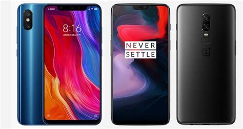 Xiaomi Mi 8 Vs OnePlus 6 Specs Comparison Gizmochina