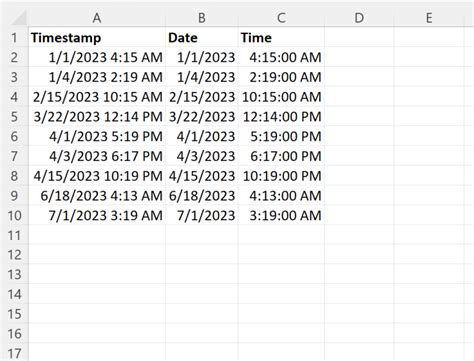 How To Separate Date And Time In Excel With Example