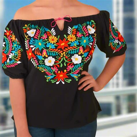 Blusa Bordada Tm 77538 Embroidered Blouse Nantlis Online Store