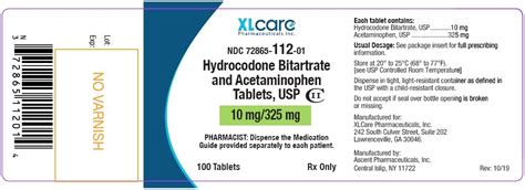 Hydrocodone And Acetaminophen Fda Prescribing Information Side