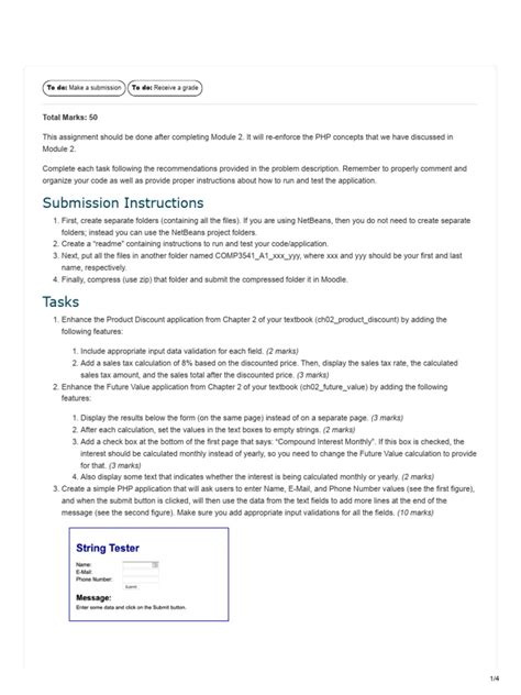 assignment 1 dynamic web application using php pdf software development computing
