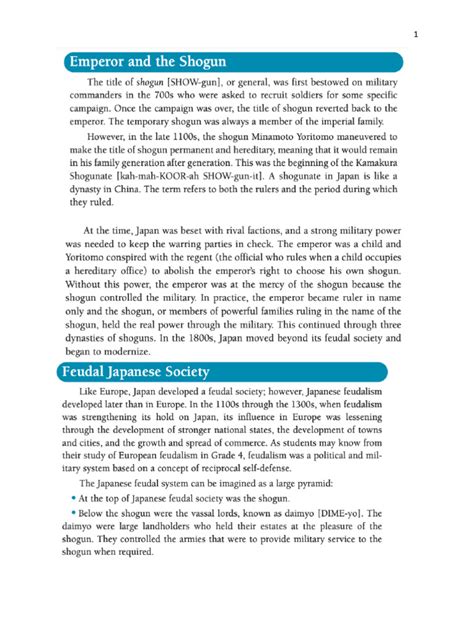 Feudalism Explained Reading Pdf