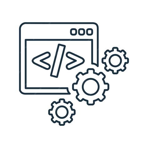 Premium Vector Web Development Line Icon Outline Vector