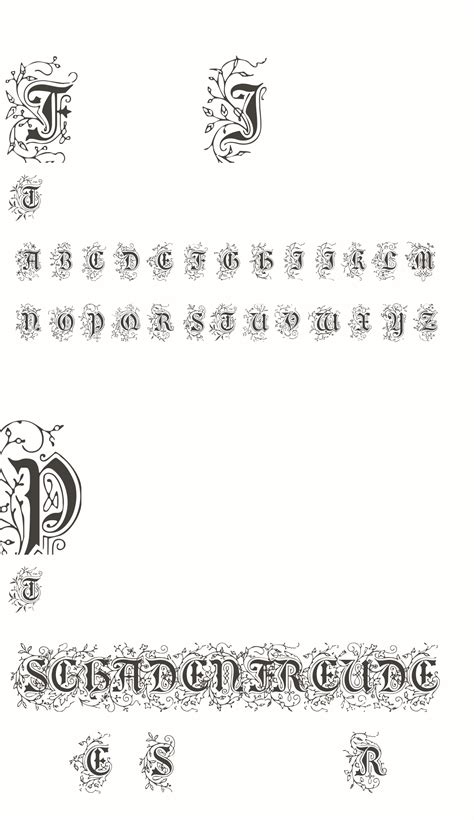 Foliar Initials Font
